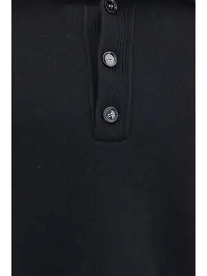 AMI Paris High-neck Buttoned Sweater