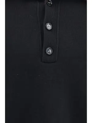 AMI Paris High-neck Buttoned Sweater - Black