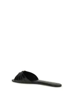 Saint Laurent Babylone Leather Sandals
