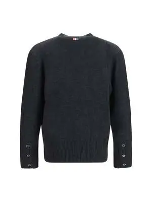 Thom Browne Virgin Wool V-neck Cardigan