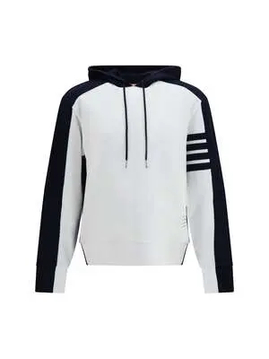 Thom Browne Loopback Colorblock Hooded Sweatshirt - Multicolor