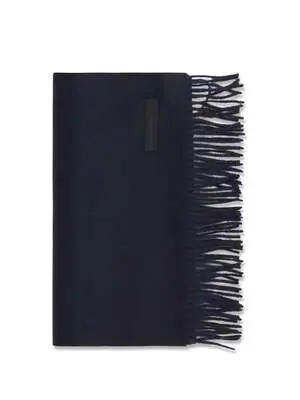 Zegna Oasi Cashmere Fringed Scarf - Black