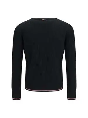 Thom Browne Ribbed Merino Wool V-neck Cardigan
