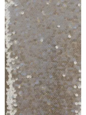 NISSA Sequin Midi Dress With Crystal Embellished Straps