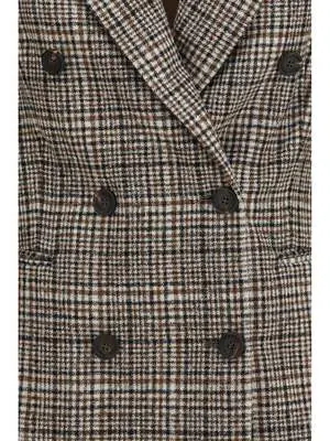 Brunello Cucinelli Double-breasted Jacket In Alpaca And Wool Blend