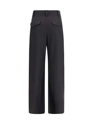 Brunello Cucinelli Tailored Virgin Wool Pants - Gray
