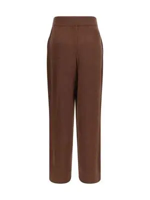 Brunello Cucinelli Cashmere-blend Ribbed Wide-leg Pants