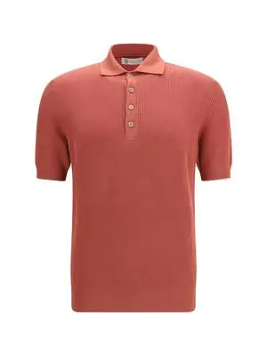 Brunello Cucinelli Short-sleeve Polo With Buttons