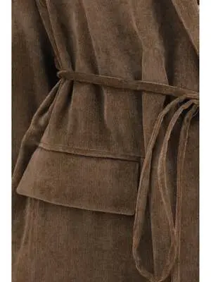 Brunello Cucinelli Cashmere-blend Jacket With Drawstrings
