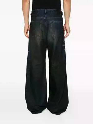 DIESEL® Faded Wide-leg Jeans