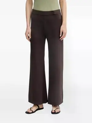 BENETTON High-waisted Wide-leg Trousers - Brown