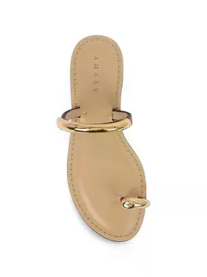 AMANU Samburu Sandals With Gold-tone Hardware - Brown