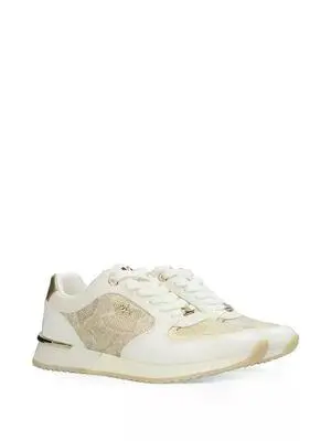 MEXX Fleur Ellen Snakeskin-effect Metallic-panel Sneakers