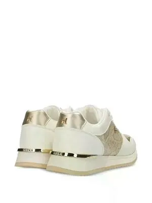 MEXX Fleur Ellen Snakeskin-effect Metallic-panel Sneakers