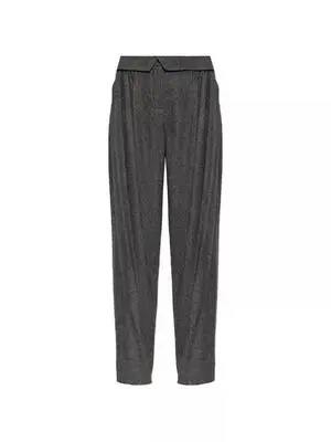 Emporio Armani Lurex-thread Pleated Trousers