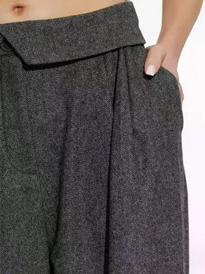Emporio Armani Lurex-thread Pleated Trousers