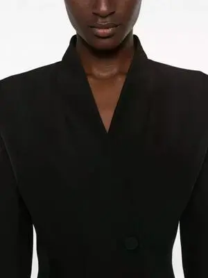 Imperial Padded-shoulder Single-breasted Jacket