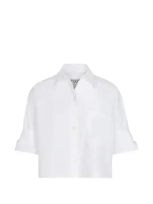 TWP Cropped Short-sleeve Shirt
