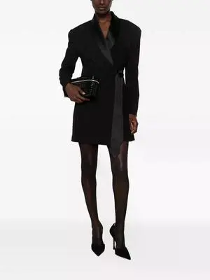 Imperial Satin-trim Wrap Dress