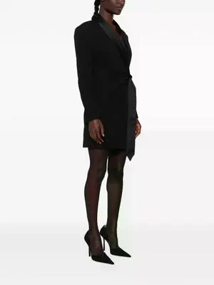 Imperial Satin-trim Wrap Dress