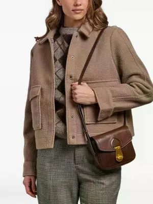 THE BRIDGE Leather Buckle-fastening Cross Body Bag - Brown