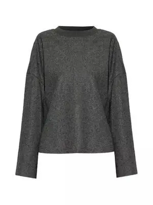 Emporio Armani Lurex-thread Top - Grey