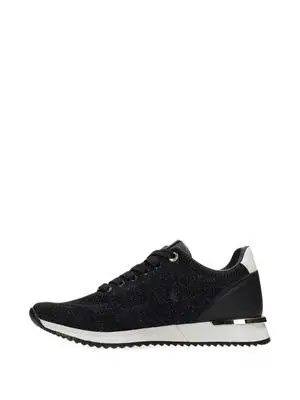 MEXX Glitter-knit Logo Plaque Sneakers