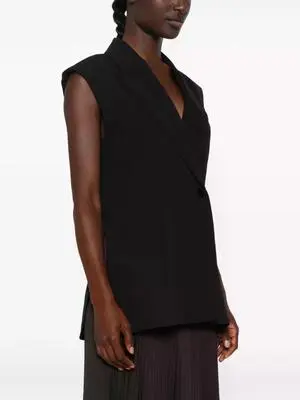 Imperial Sleeveless Double-breasted Peak Lapel Gilet