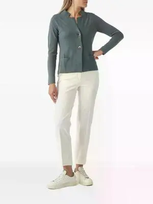GRAN SASSO Button-up Notched Lapel Jacket - Green