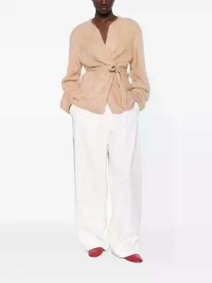 Soft Goat Brushed Wrap Cardigan