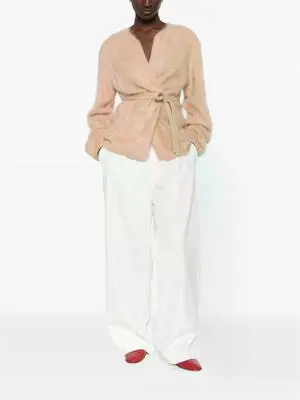 Soft Goat Brushed Wrap Cardigan