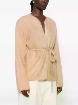 Soft Goat Brushed Wrap Cardigan