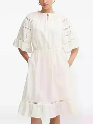 Marc O'polo Broderie-anglaise Ruffled Mini Dress