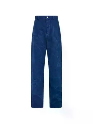 FERRAGAMO Workwear Trousers - Blue