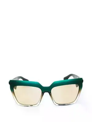 Etro Geometric-frame Sunglasses - Green