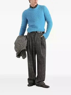 Dolce & Gabbana Bouclé-effect Pullover - Blue