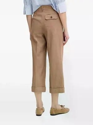 BENETTON Pleated Turn-up Trousers