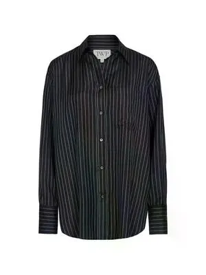 TWP Vertical Stripe Silk Shirt