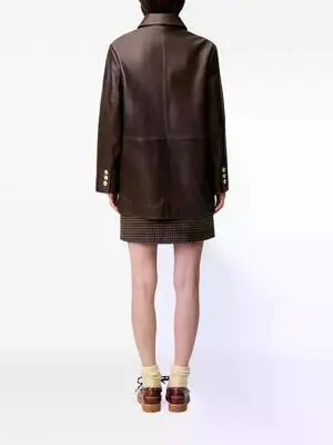 Claudie Pierlot Leather Button-up Jacket