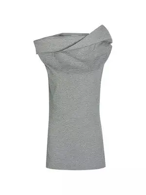 Issey Miyake Off-shoulder Draped Top
