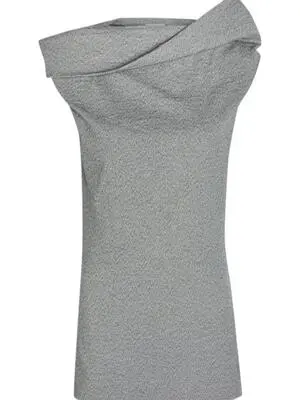 Issey Miyake Off-shoulder Draped Top