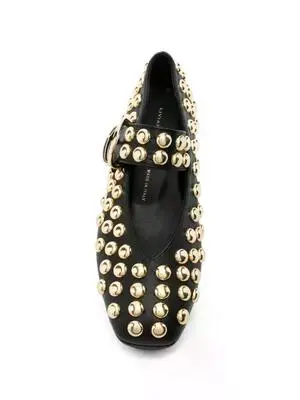 Liviana Conti Studded Buckle Ballet Flats