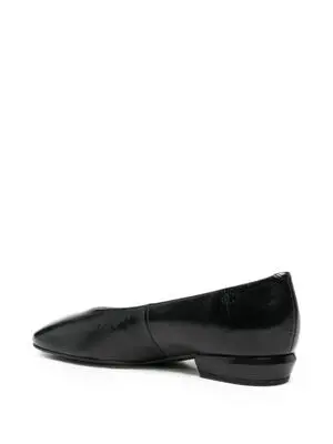 ANGEL ALARCON Katia Leather Almond-toe Ballet Flats