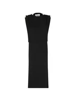 Giuseppe Di Morabito Crystal-embellished Sleeveless Midi Dress