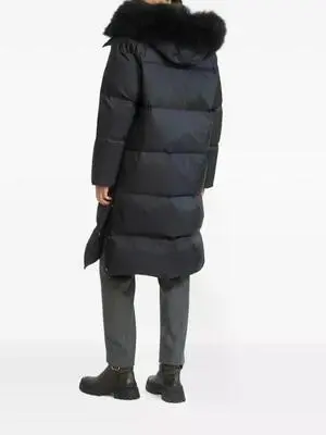 YVES SALOMON Fur-trimmed Hooded Down Coat