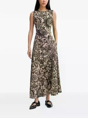 Marc O'polo Floral-print Sleeveless Maxi Dress