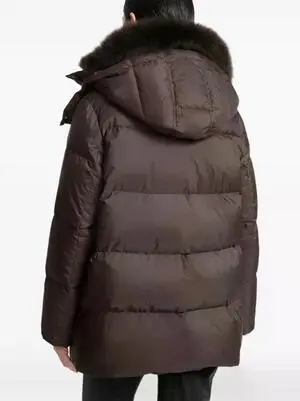 YVES SALOMON Fur-trim Hooded Jacket