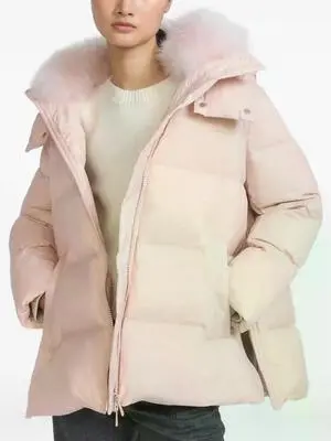 YVES SALOMON Fur-trim Hooded Jacket