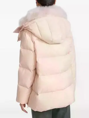 YVES SALOMON Fur-trim Hooded Jacket