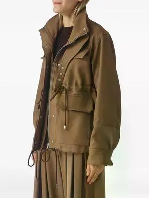 MEIMEIJ Drawstring Waist Pocket-detail Jacket